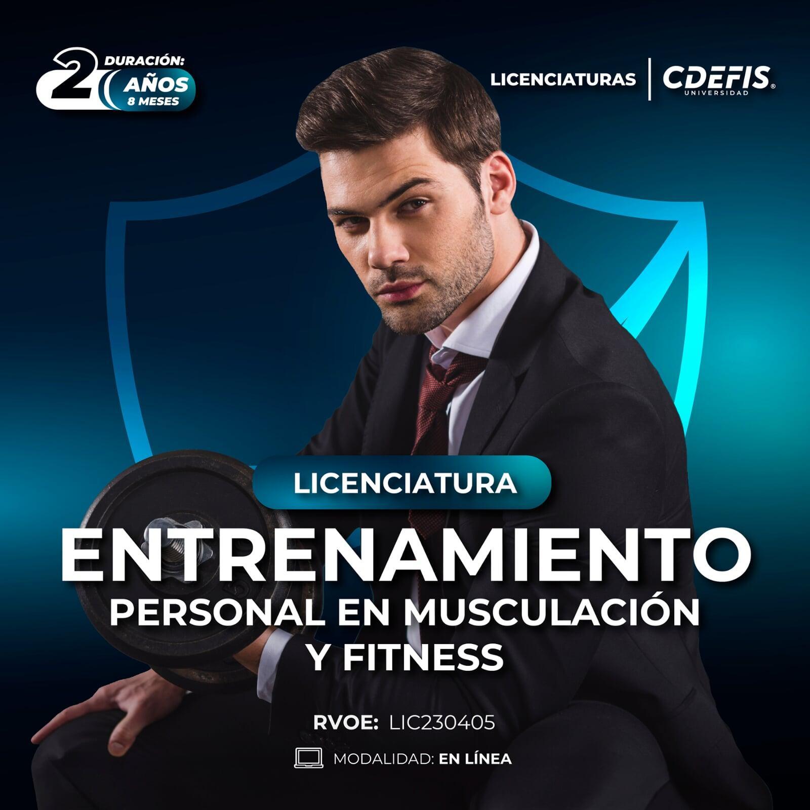 Licenciatura en Línea - Entrenamiento Personal en Musculación y Fitness
